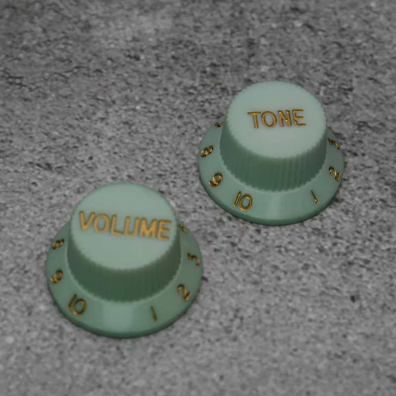 #487 Light Green Custom Color Strat Stratocaster Fender Knobs | Reverb