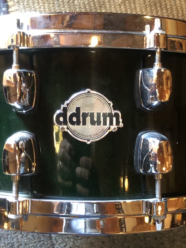 Ddrum 6.5x14 maple custom snare drum Green | Reverb
