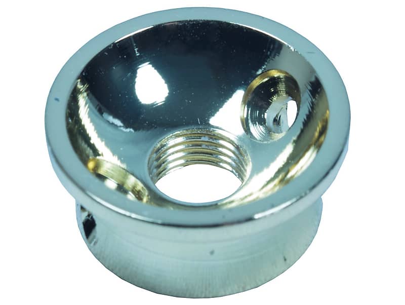 Telecaster round cup jack plates - Chrome | Reverb UK