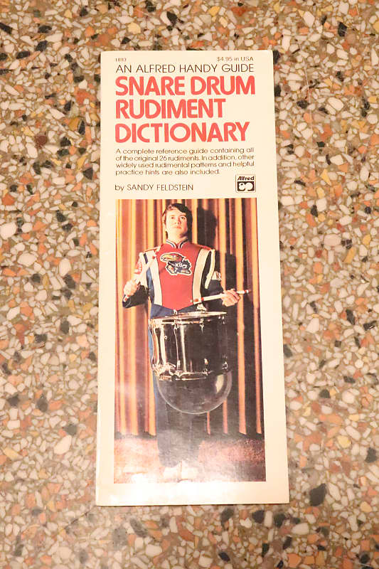 Snare drum Rudiment Dictionary by Sandy Feldstein | Reverb