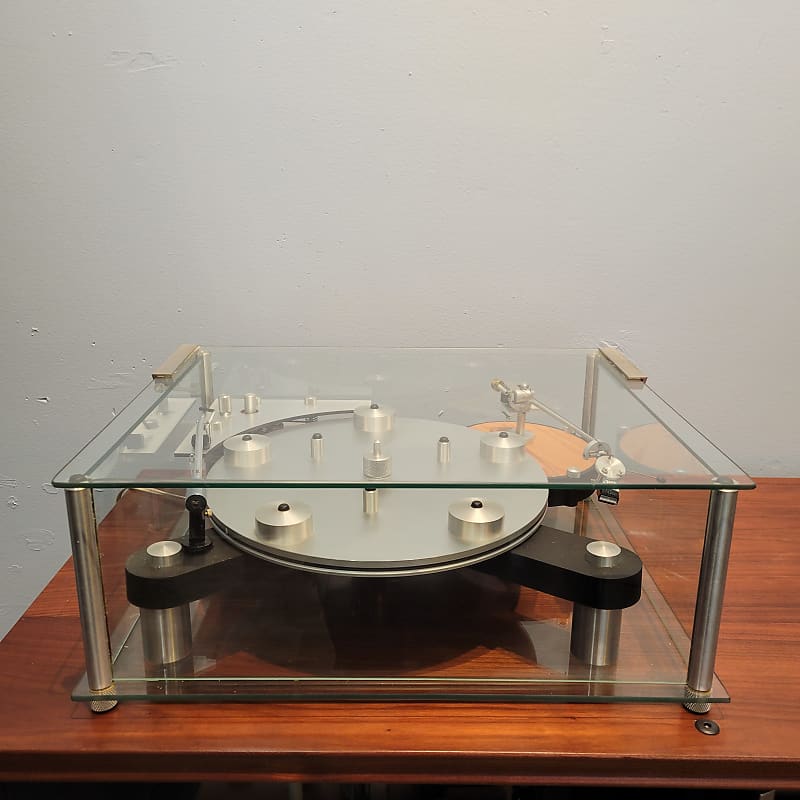 Transcriptors Skeleton Turntable With Shure V15 Cartridge | Reverb