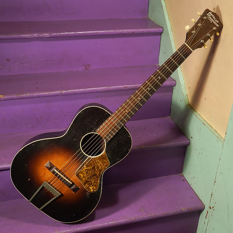 1930s Kay American Conservatory Spruce/Hog 00-Size Guitar | Reverb