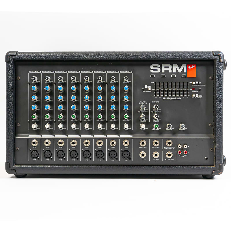 Fender SRM 8302 - 8-Channel Powered Mixer | Reverb
