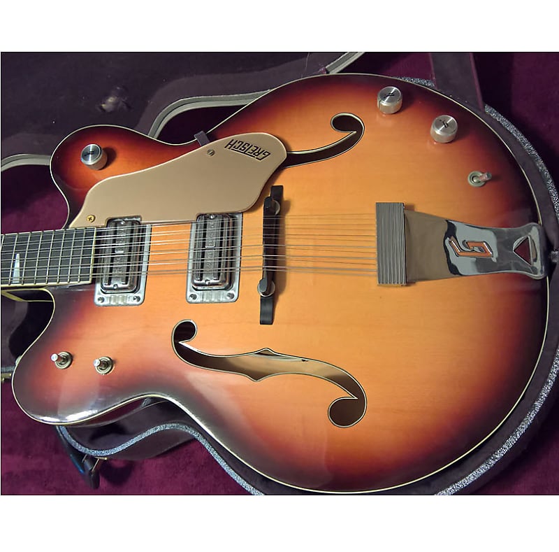 1967 Gretsch 6075 12-String, Sunburst, All Original | Reverb