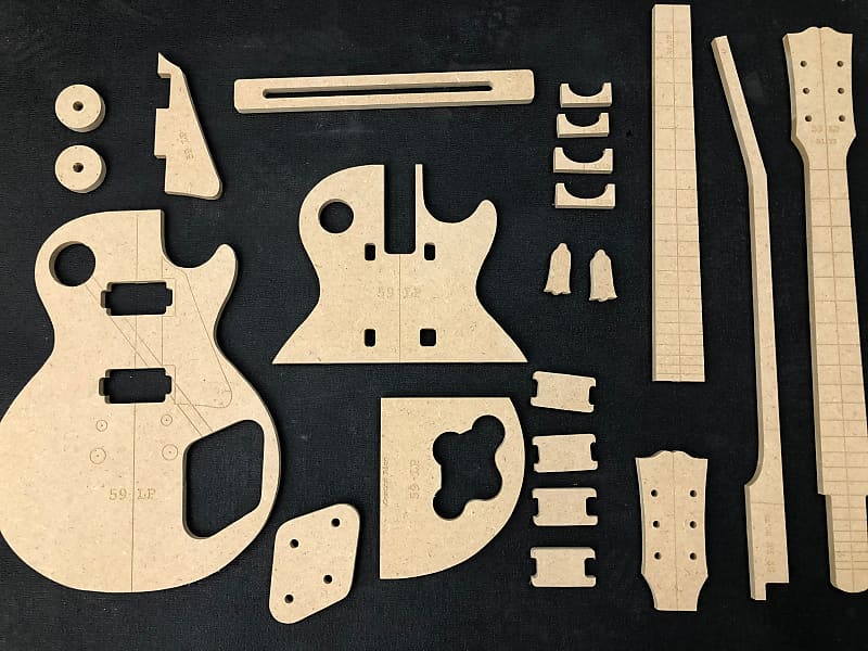 Guitar Templates ~ Les Paul ~ 1/2" MDF ~ CNC Router Set w/ | Reverb
