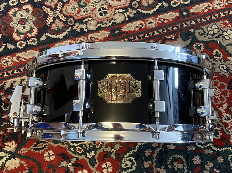 Premier Signia Snare Drum 5.5x14 90s - Black | Reverb