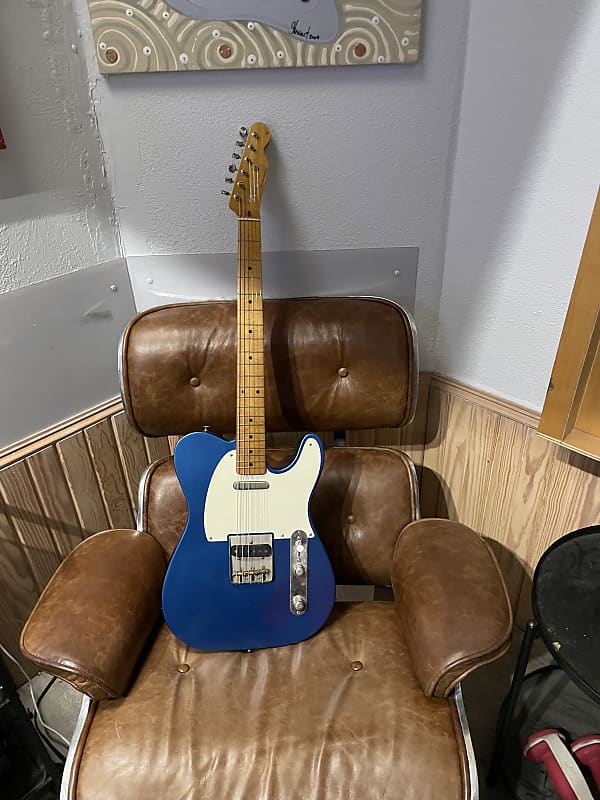Mark Grant steel hollow telecaster - lake placid blue (like | Reverb