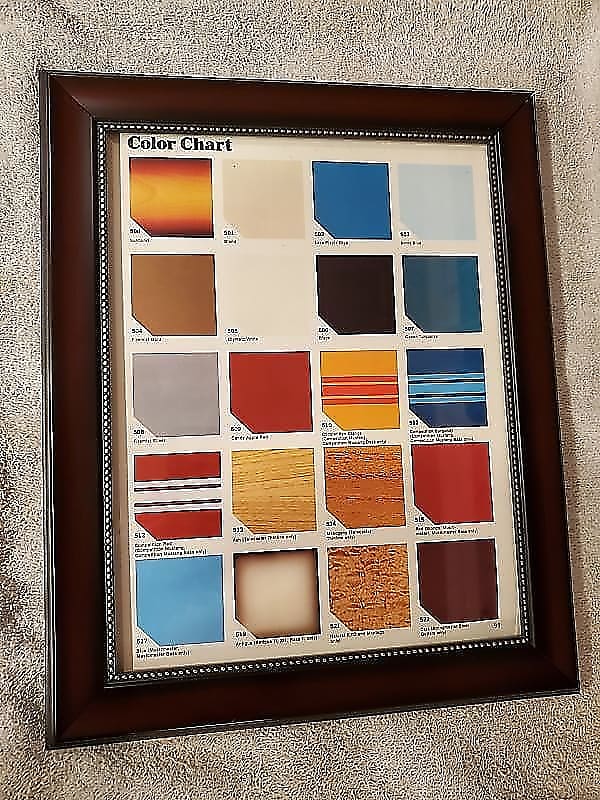 1970 Fender Guitars Promotional Ad Framed Fender Custom Color | Reverb