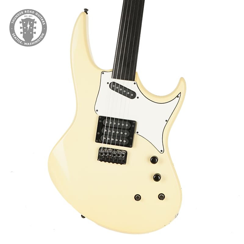 1996 Hamer Phantom White Fretless LEDs One Off | Reverb