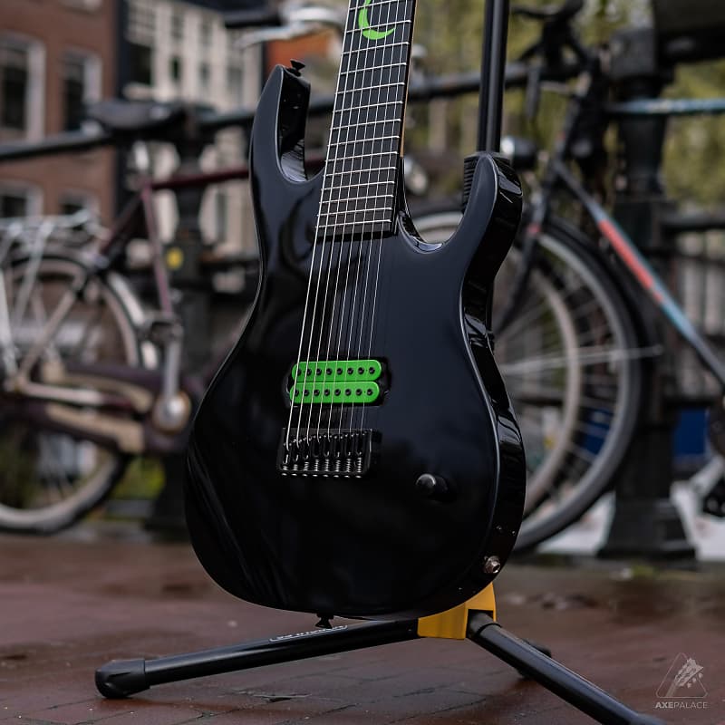 Kiesel DC8 8-string Neck Through in Gloss Jet Black | Reverb