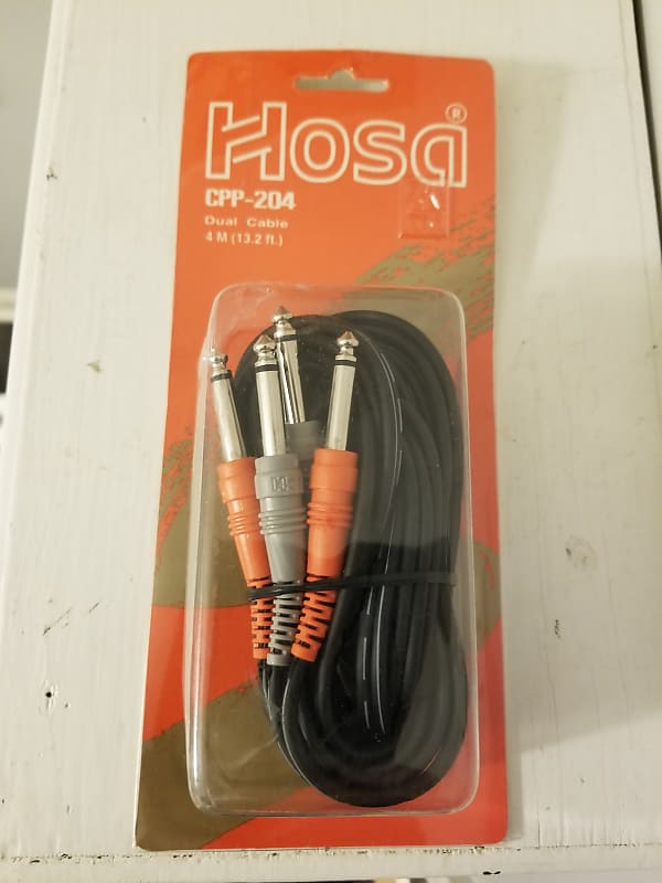 Hosa CPP-206 Dual 1/4" TS Male to Same Stereo Interconnect | Reverb