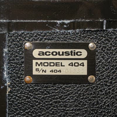 Acoustic 404 1x15” Bass Guitar Cabinet w/ Eminence Deltalite | Reverb