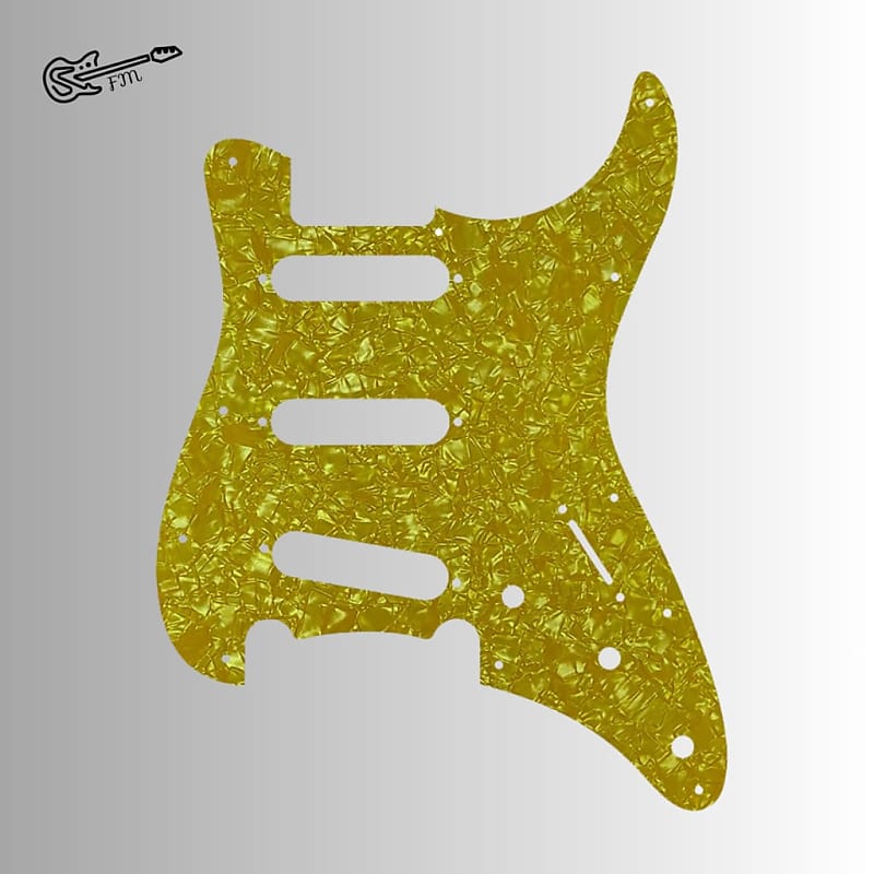 4 Ply Golden Pearl Strat G & L Legacy Tribute Style Pickguard | Reverb