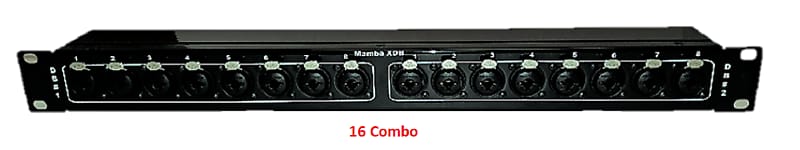 Mamba 8 Combo to DB25 and 8 Combo to 8 Male 1RU XDB-XLR Patch | Reverb