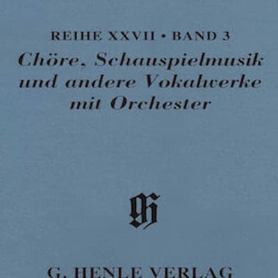 Henle Complete Edition Choral Works with Orchestra Hardcover | Reverb
