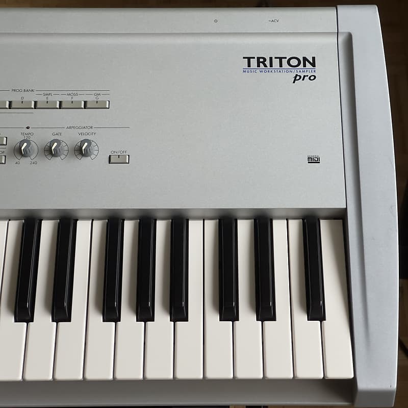 Korg Triton Pro with New Official Pedal and All Factory Disks | Reverb
