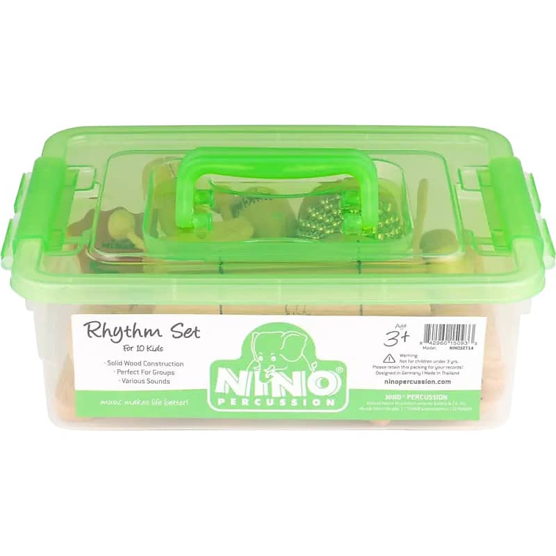 NINO® Percussion Wooden Rhythm Set | 10Pcs | Reverb