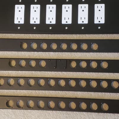 Punched 19” Rack Panel Lot 1U Humfrees Neutrik D Connector | Reverb