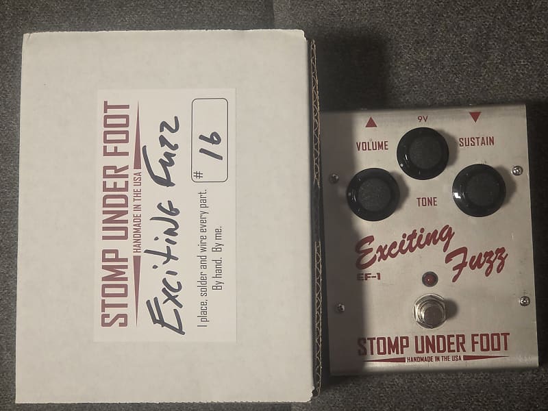 Stomp Under Foot EF-1 exciting fuzz Big Muff Pedal Vintage | Reverb