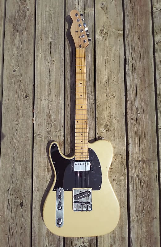 Lefty Riffs Telecaster Vintage Blonde Relic - Black Guard | Reverb