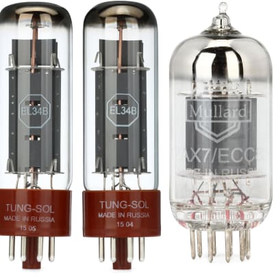 Tung-Sol EL34B Power Tubes - Matched Duet Bundle with Mullard | Reverb