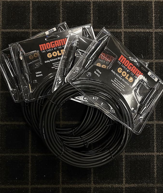 Mogami Gold Neglex Quad XLR 25ft (10 Pack) | Reverb