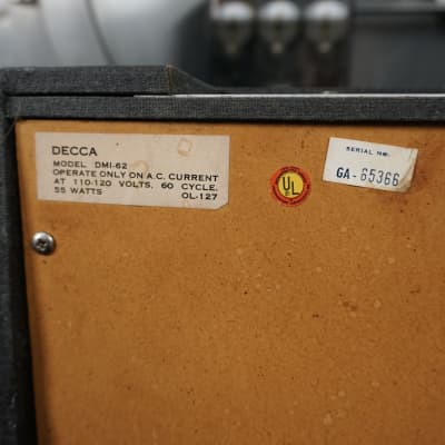 Decca DMI-62 1960's Tube Amp w/ Tremolo **Just Serviced** | Reverb UK
