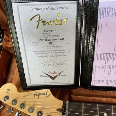 Fender Custom Shop Jeff Beck Signature Stratocaster Electric | Reverb