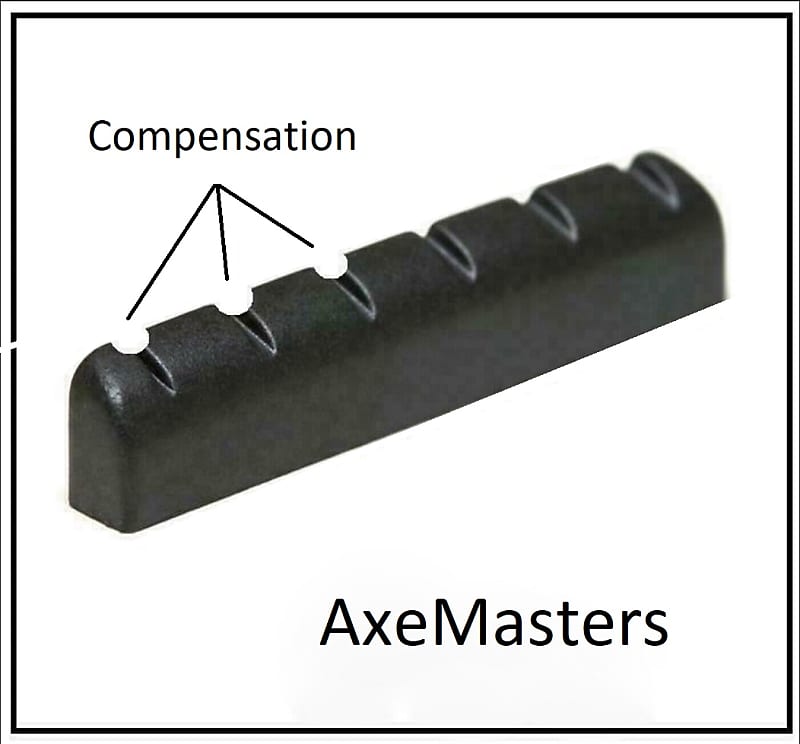 AxeMasters COMPENSATED Black Delrin Nut made for GIBSON | Reverb
