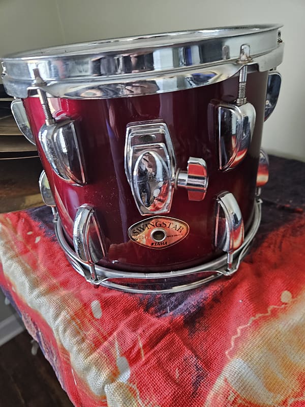 Tama Swingstar 10" by ten inch Cherry Red Tom WITH ARM | Reverb