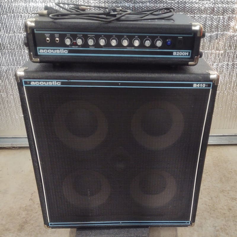 Acoustic B200H B410 Bass Half Stack Amplifier Amp Head & | Reverb