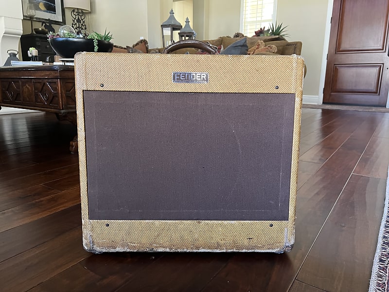 1953 Fender Pro Wide-Panel Tweed Amp 5B5 18-Watt 1x15" Guitar | Reverb