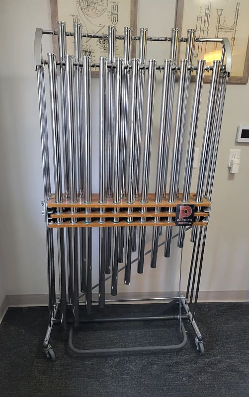 Premier Chimes 1.5 Octave Chrome Tubes Vintage | Reverb