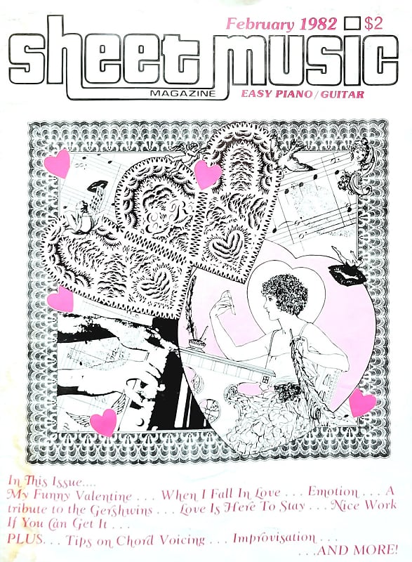 VINTAGE/USED - Sheet Music Magazine - February 1982 | Reverb