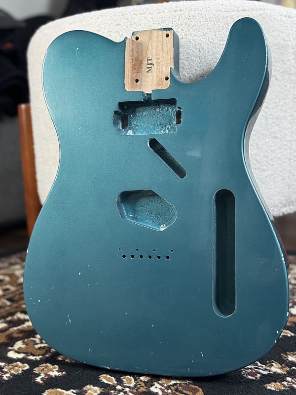 MJT VTT Telecaster Body - Ocean Turquoise Metallic - Light | Reverb