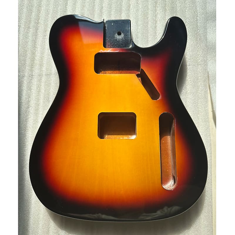 Tobacco Burst Basswood Tele Telecaster Style Guitar Body | Reverb