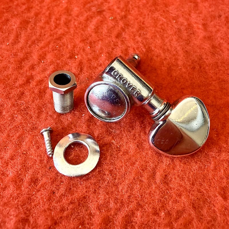 Grover PAF Rotomatic BASS SIDE guitar tuner c 1960 - Chrome | Reverb