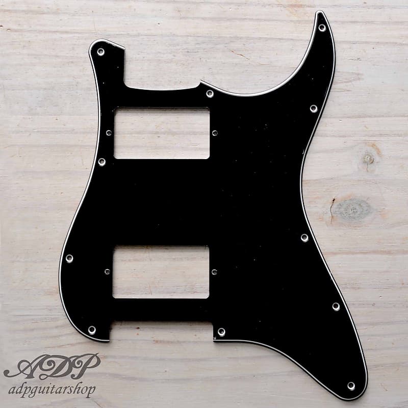 Black 3ply 11 holes HH Pickguard For Stratocaster With | Reverb Canada
