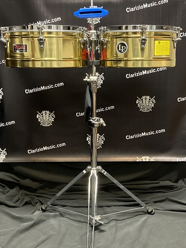 Latin Percussion LP Prestige 14 & 15 Timbales Brass | Reverb