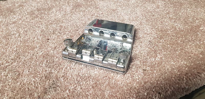 Unbranded Rickenbacker Style Bass Bridge - Chrome | Reverb