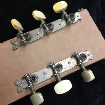 1960s 70s Harmony Kay Slotted Headstock Strip Tuners | Reverb