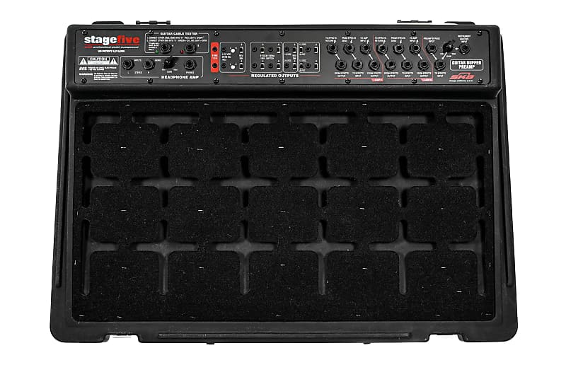SKB Stage five Pedalboard Inc power | Reverb