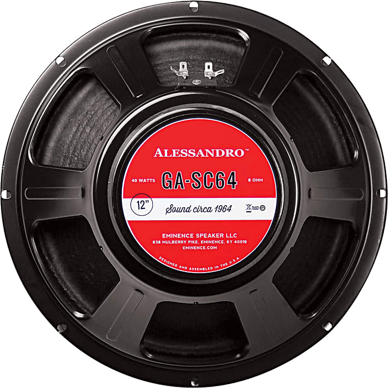 Eminence GA-SC64 - Hp guitare 31cm 40w 8 ohms | Reverb