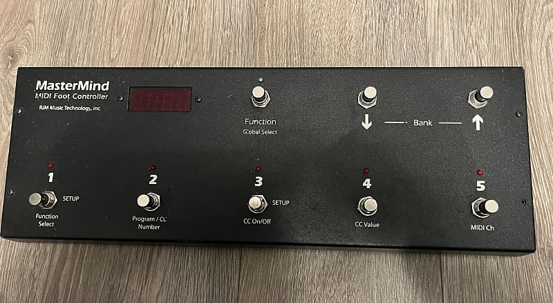 RJM Mastermind MIDI Foot Controller 2010s - Black | Reverb UK