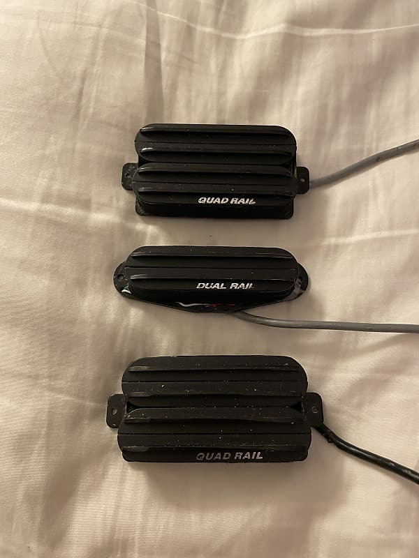 Kramer Quad Rail / Dual Rail HSH Pickup Set Mid 2000s - Black | Reverb