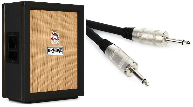 Orange PPC212 V 120-watt 2x12" Cabinet - Black Bundle with | Reverb