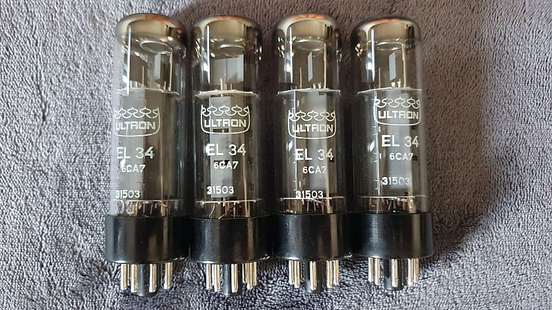 RFT EL34 NOS Matched Quad Ultron branded | Reverb France