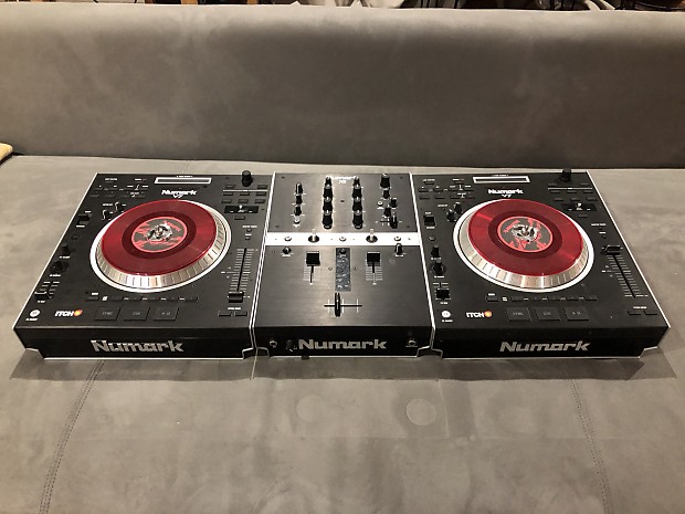2 x Numark V7 Controllers + 1 x Numark X5 Mixer - Complete | Reverb