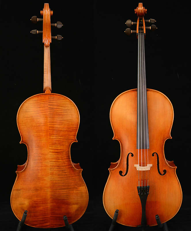 Rare 7/8 Cello Master's Own Work 200-year old Spruce No.W014 | Reverb
