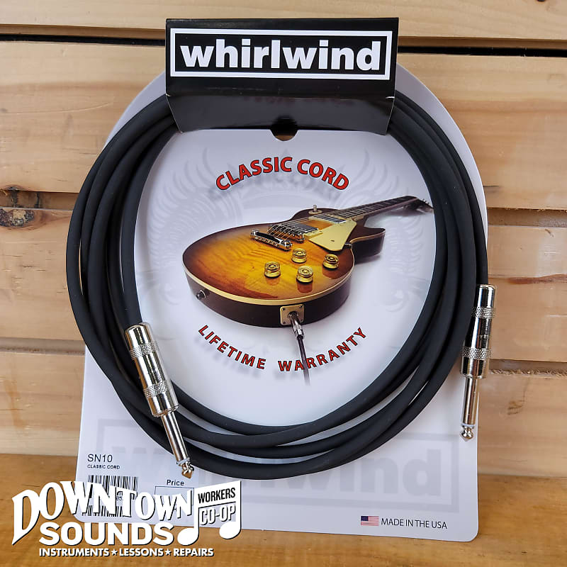 Whirlwind SN10 Classic 10' Instrument Cable | Reverb